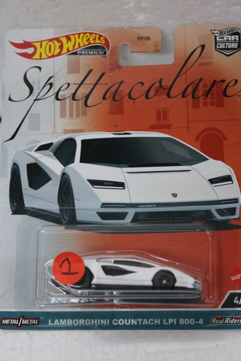 Hotwheels Lamborghini Countach LPI 800-4 Premium Real Riders Car ...